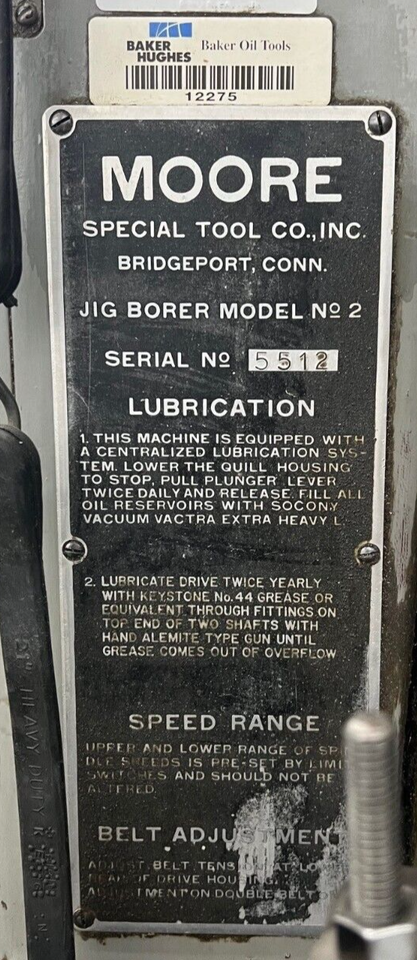 MOORE MODEL 2 PRECISION JIG BORER | eBay