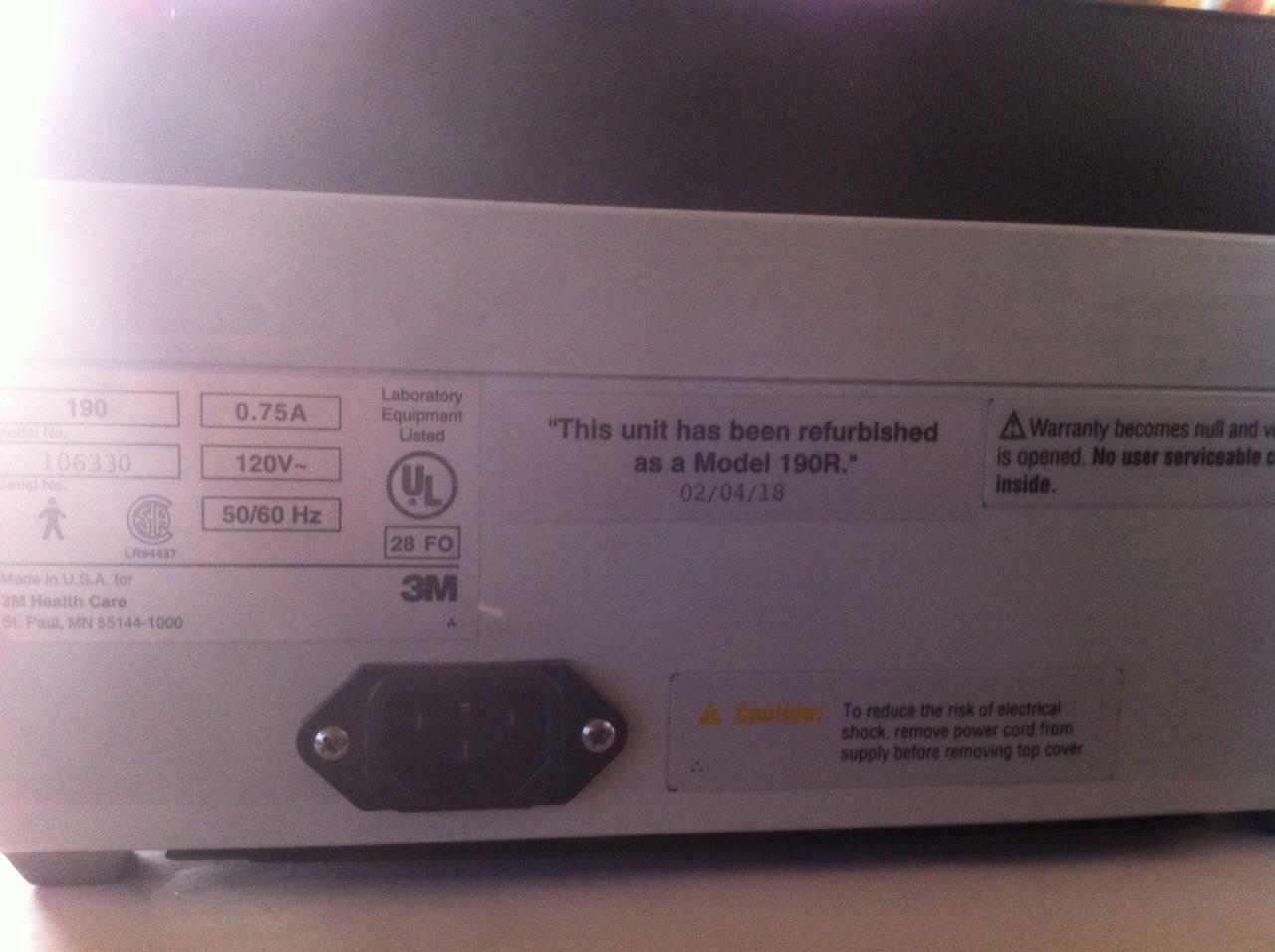 3M ATTEST Auto-Reader Model 190 Incubator | eBay