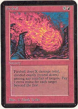 Magic MTG Alpha Fireball LIGHTLY PLAYED (LP) | eBay