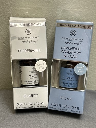 Chesapeake Bay Essential Oil Clarity, Relax, Peppermint, Lavender Sage Rosemary | eBay