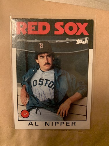 1986 Autographed Al Nipper Red Sox Topps Baseball Card | eBay