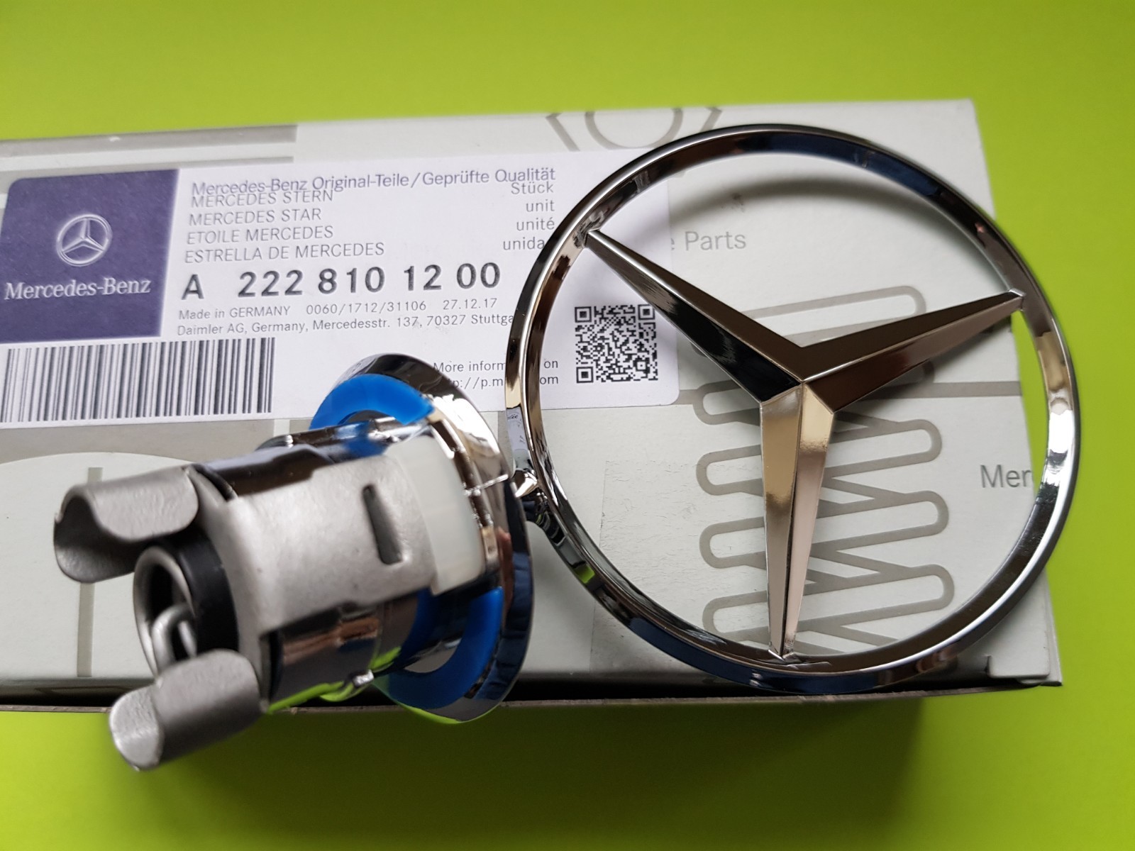 Genuine Mercedes-Benz W205 W222 Bonnet Badge Star A2228101200 | eBay