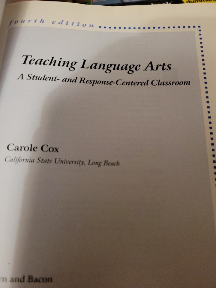 Teaching Language Arts :by Carole Cox Hc Textbook 9780205355501| eBay