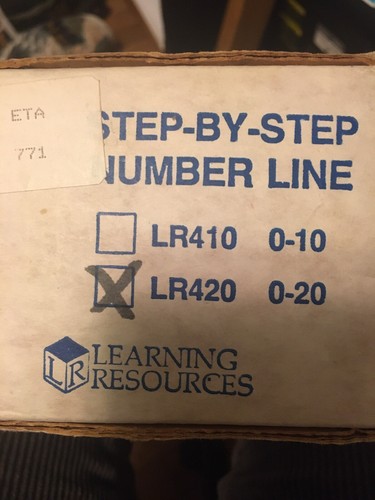 2 Step-By-Step Number Lines Learning Resources LR410/420 Unused #0-10 ...