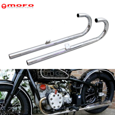 Motorcycle Front Exhaust Muffler Pipes For BMW M1 M72 R71 R12 Dnepr ...
