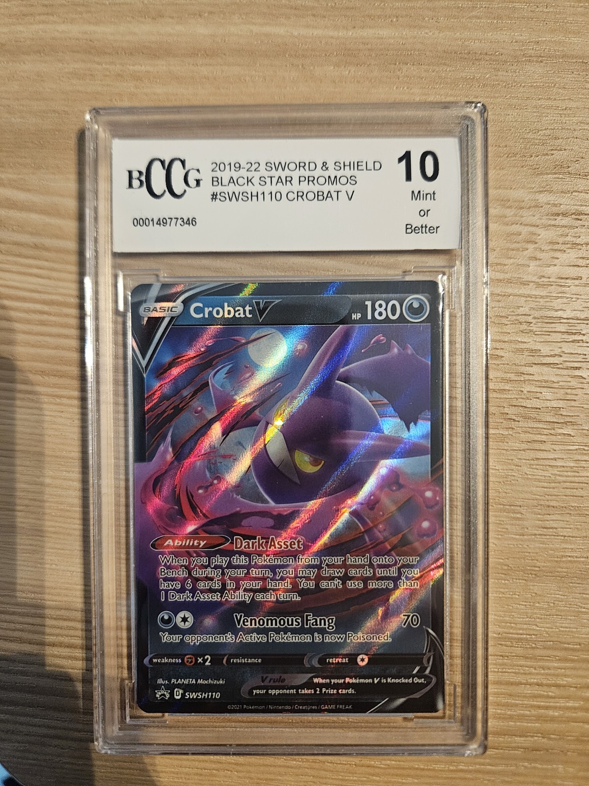 Crobat V SWSH110 Beckett Gem Mint 10 - Pokemon TCG Black Star Promo | eBay