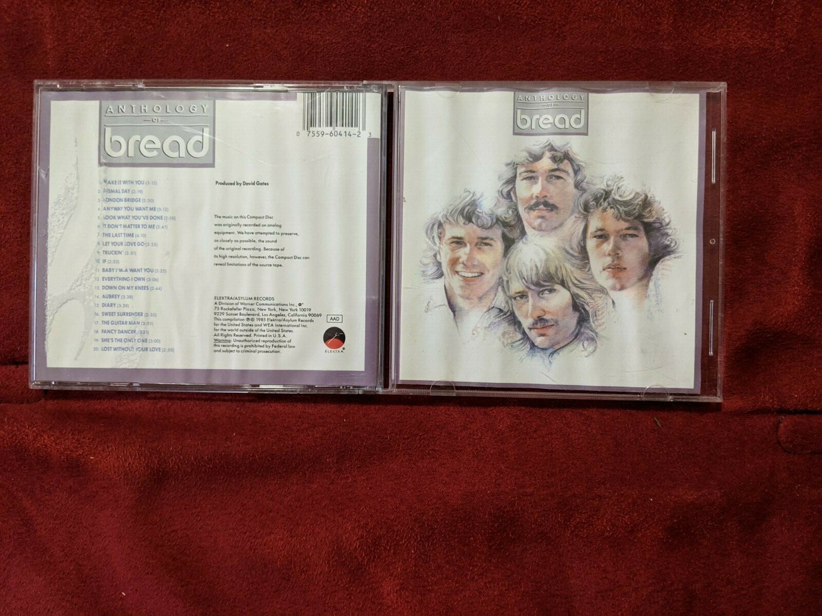Bread Anthology of Bread Elektra 1985 MINT OOP | eBay