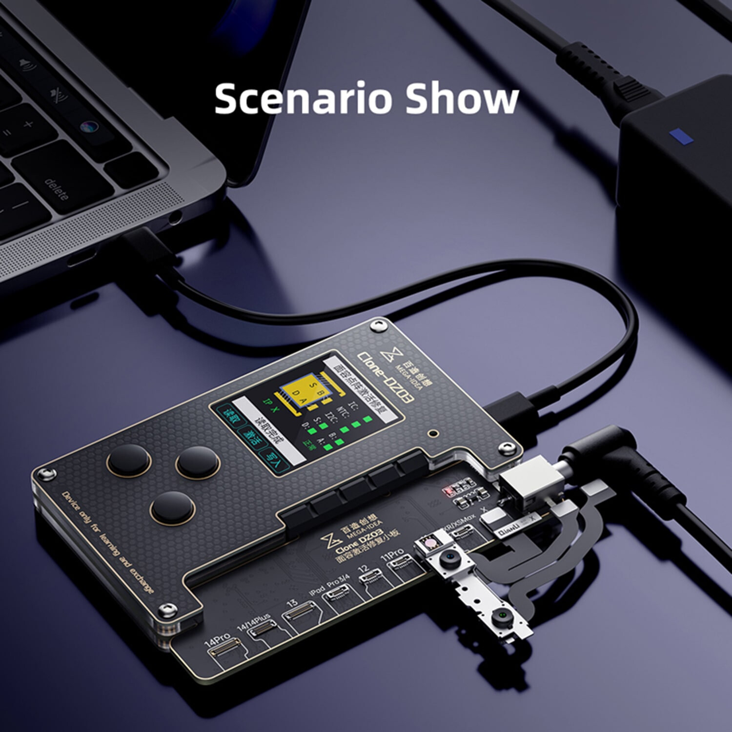 Clone-DZ03 Face ID Tag-On Flex Cable Projector Tester Tool Compatible ...