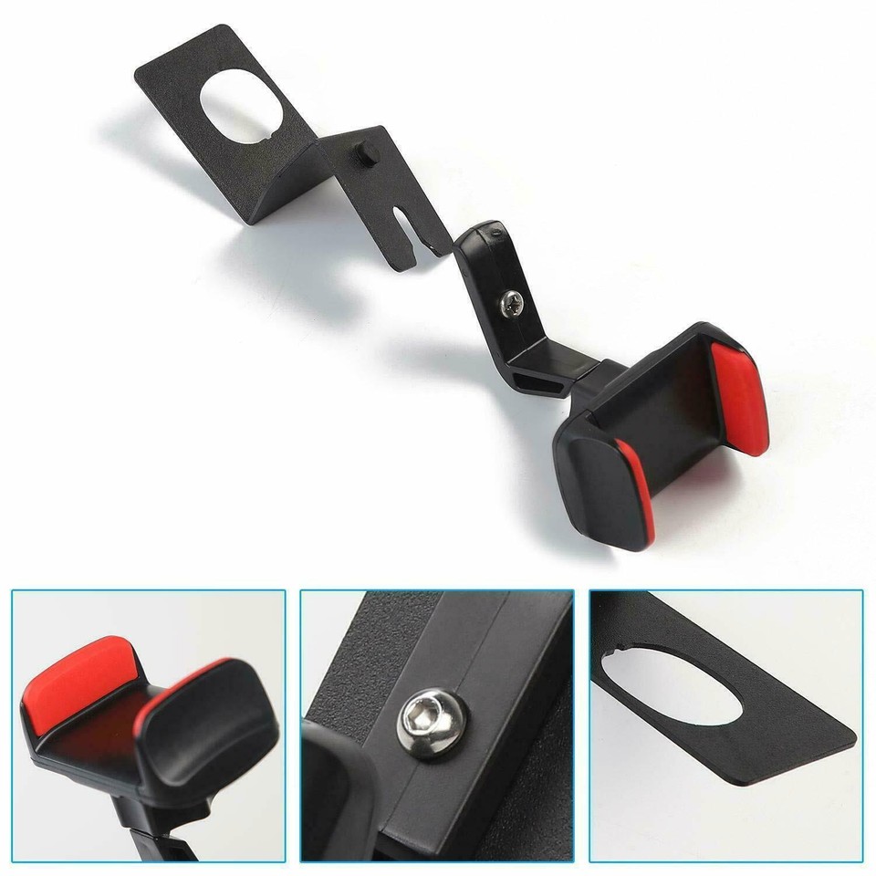 Front Phone Holder Radio Bracket Walkie Talkie Mount For Jeep Wrangler ...