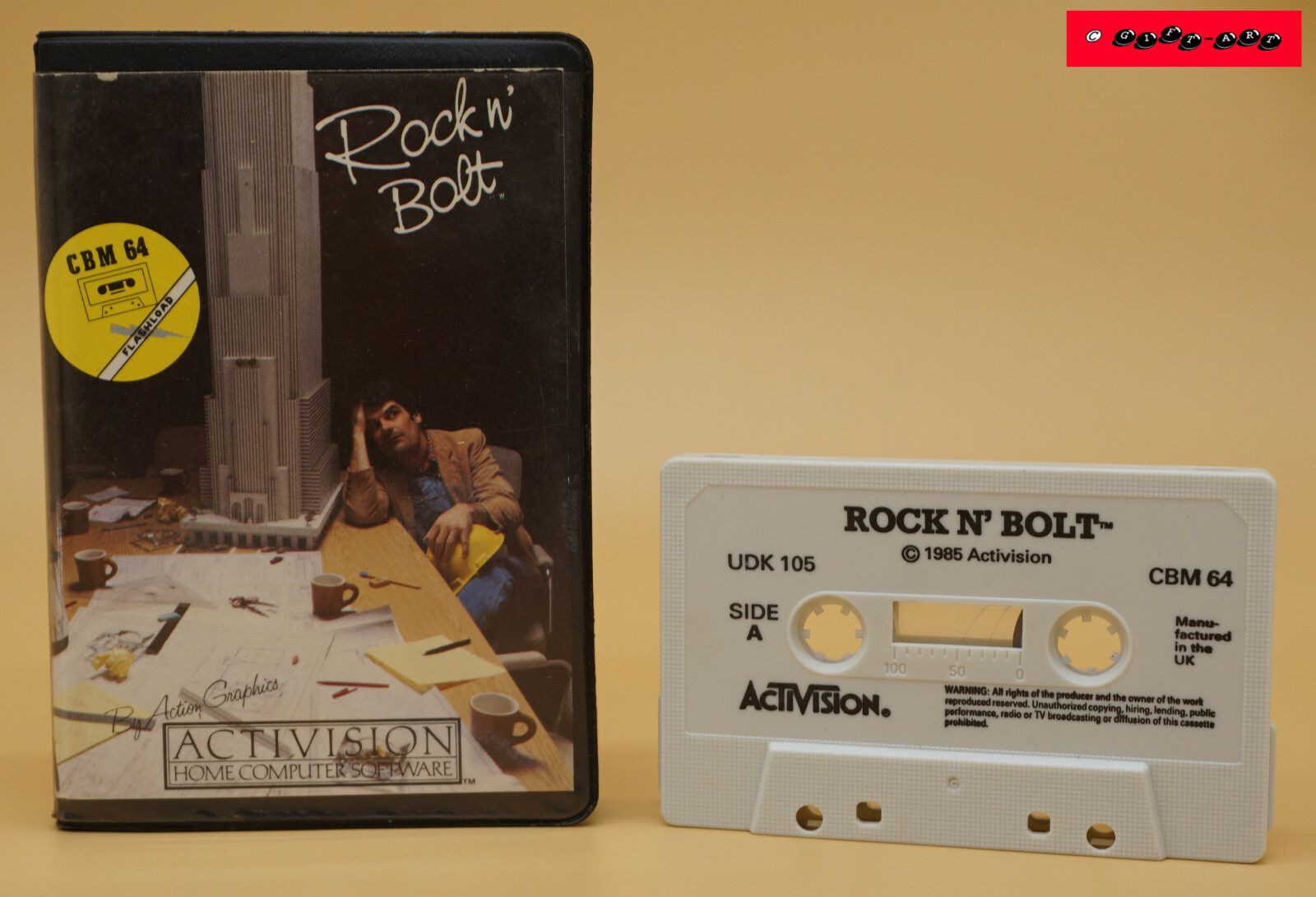 COMMODORE C64 Original Cassette / Datasette - ROCK N' BOLT - 1985 ...