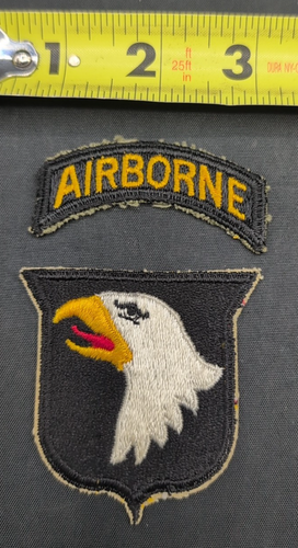 WWII/2 US Army 101st Airborne Division patch with un-attached tab. | eBay