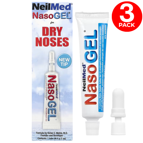 NeilMed NasoGEL Nasal Moisturizing Gel for Dry Noses Relief1oz Tube - 3 ...