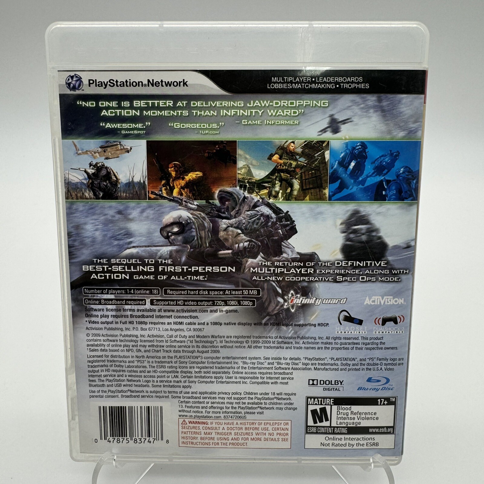 Call of Duty Modern Warfare 2 MW2 - PlayStation 3 PS3 - Complete CIB ...