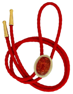 Amber Oval Faux 25x18 Cab Cabochon Gemstone Bolo Tie Cord Tip EPBT269 ...