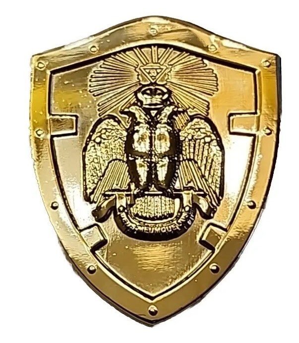 Masonic Scottish Rite 33rd Degree Eagle and Shield Lapel Pin | eBay