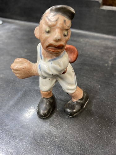 Vintage Ceramic Figure Figurine Baseball Player Made in Japan 1950-1960 ...