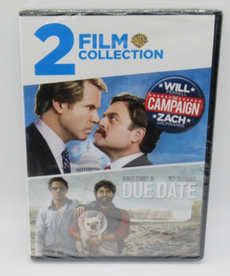 THE CAMPAIGN / DUE DATE DOUBLE FEATURE DVD, WILL FERRELL, GALIFIANAKIS ...