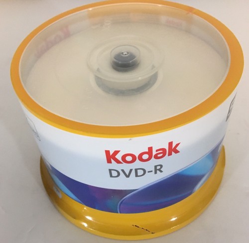 Kodak 16x 4.7GB 120-Minute DVD-R Media 50-Piece Pack - Spindle/Cake Box ...
