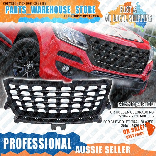 Front Mesh Grill for Holden Colorado / Trailblazer 2016 - 2020 Black ...
