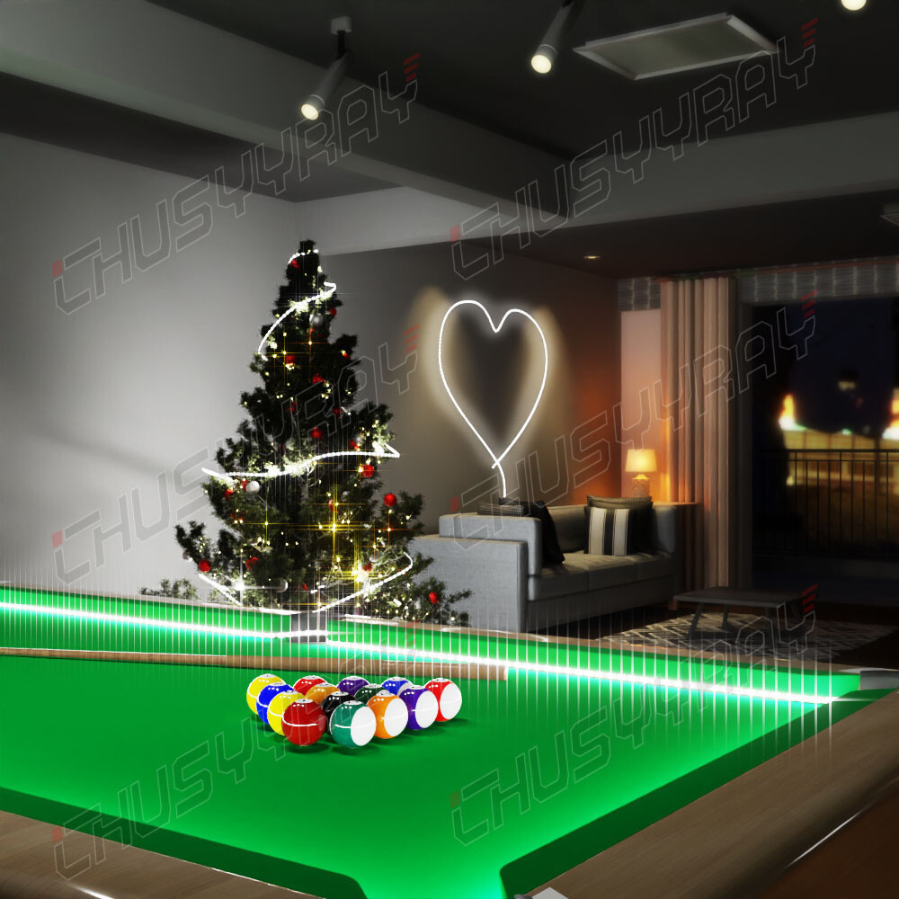 RGB LED Pool & Billiard Table Lighting KIT - light your pool table Felt ...