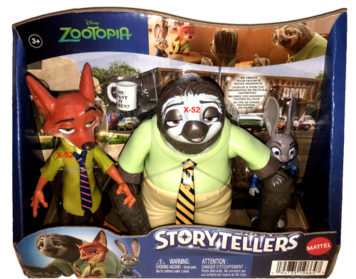 Zootopia 3 pack figure Storytellers Flash Judy Hopps Nick Wilde Disney ...