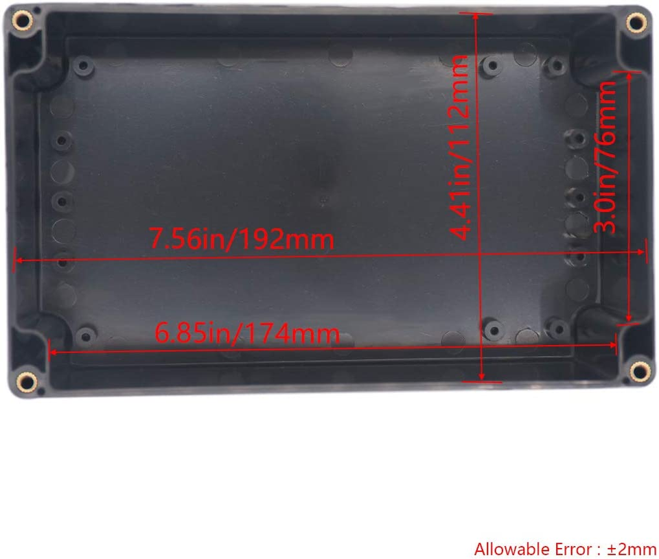 Project Box ABS Plastic Black Electrical Boxes IP65 Waterproof DIY ...
