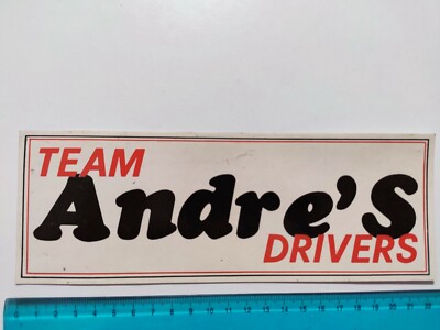Adhesive Team ANDRE'S Drivers Sticker Autocollant Kleber Vintage 80s ...