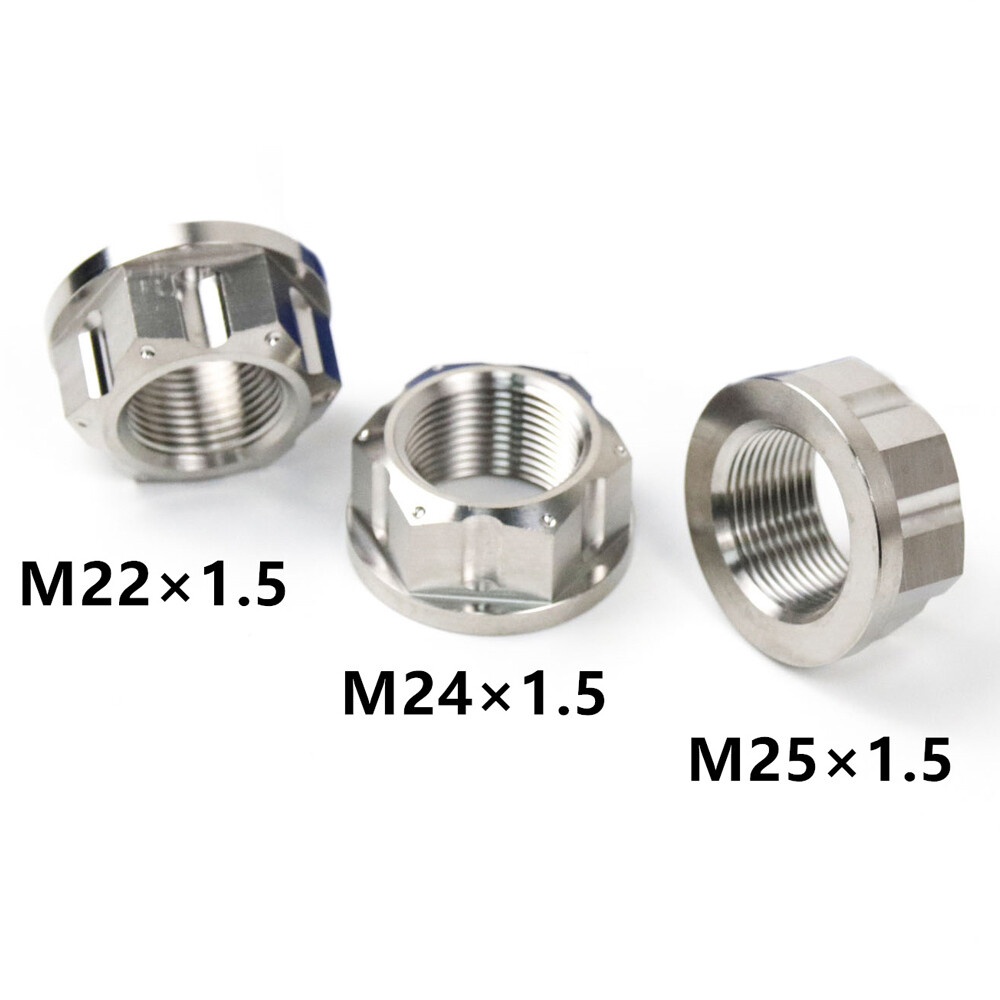 M20 M22 M24 M25 Titanium Alloy Nut Motorcycle Axis CNC Hex Nut Grade 5 ...