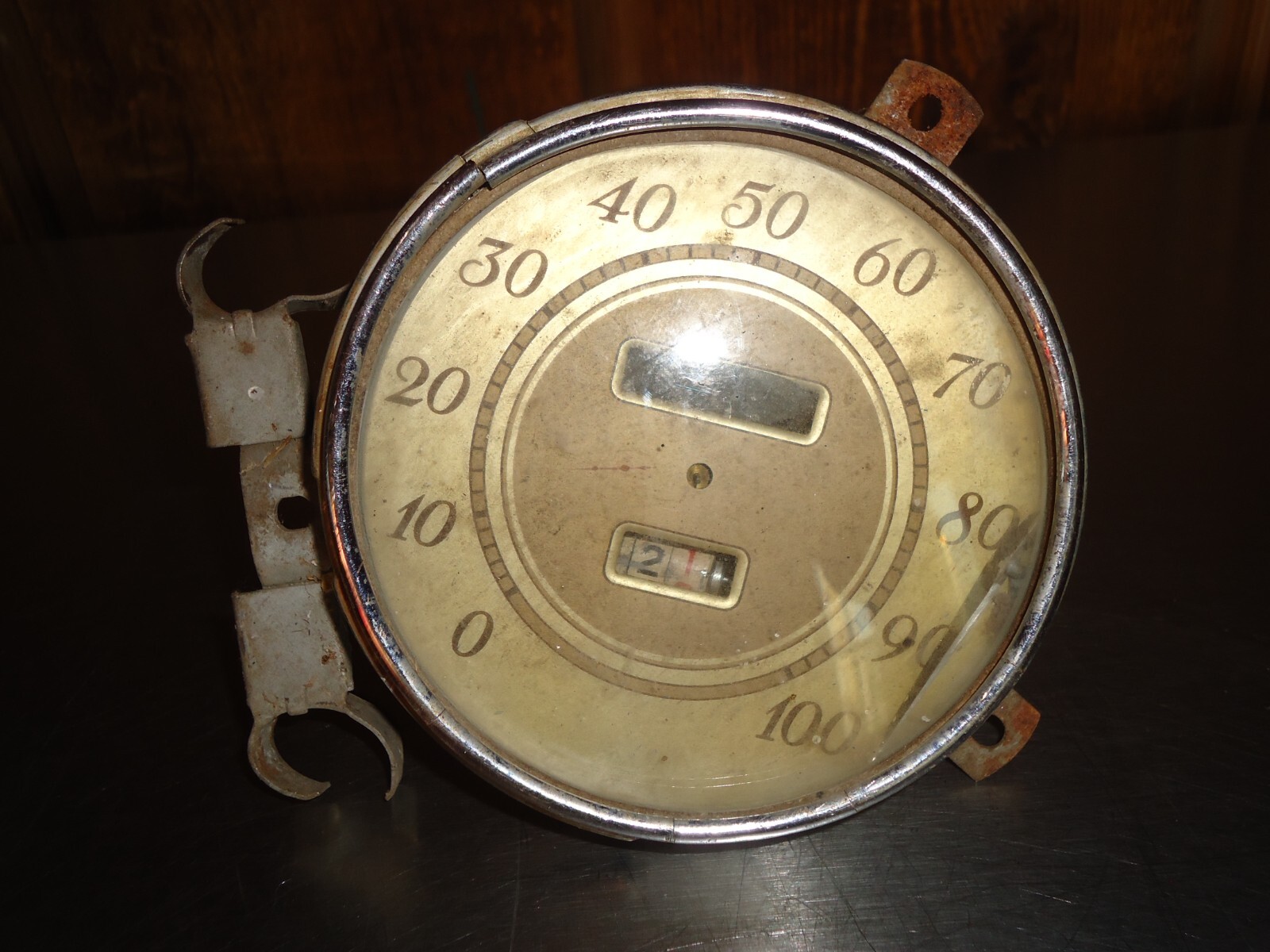 Vintage 1938 Ford Delco Appliance 100 MPH Speedometer Gauge For Parts ...