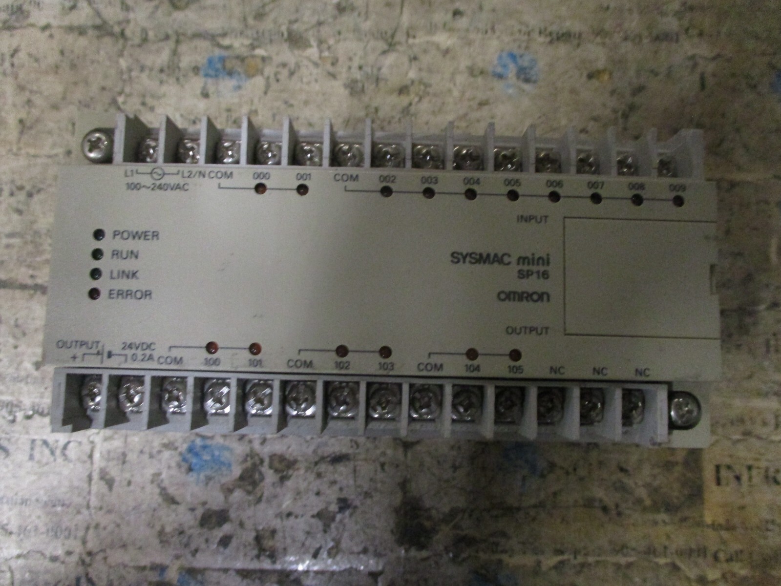 OMRON SP16-DR-A Programmable Controller Sysmac mini SP16 100-240VAC ...