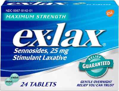 Maximum Strength Stimulant Laxative Constipation Relief Pills Exp. 3/ ...