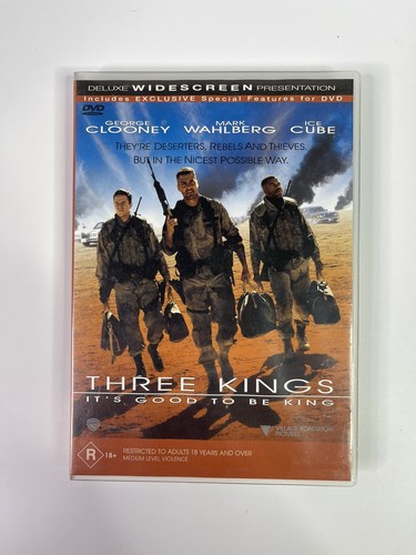 Three Kings DVD 1999 Classic Action Film George Clooney Mark Wahlberg ...