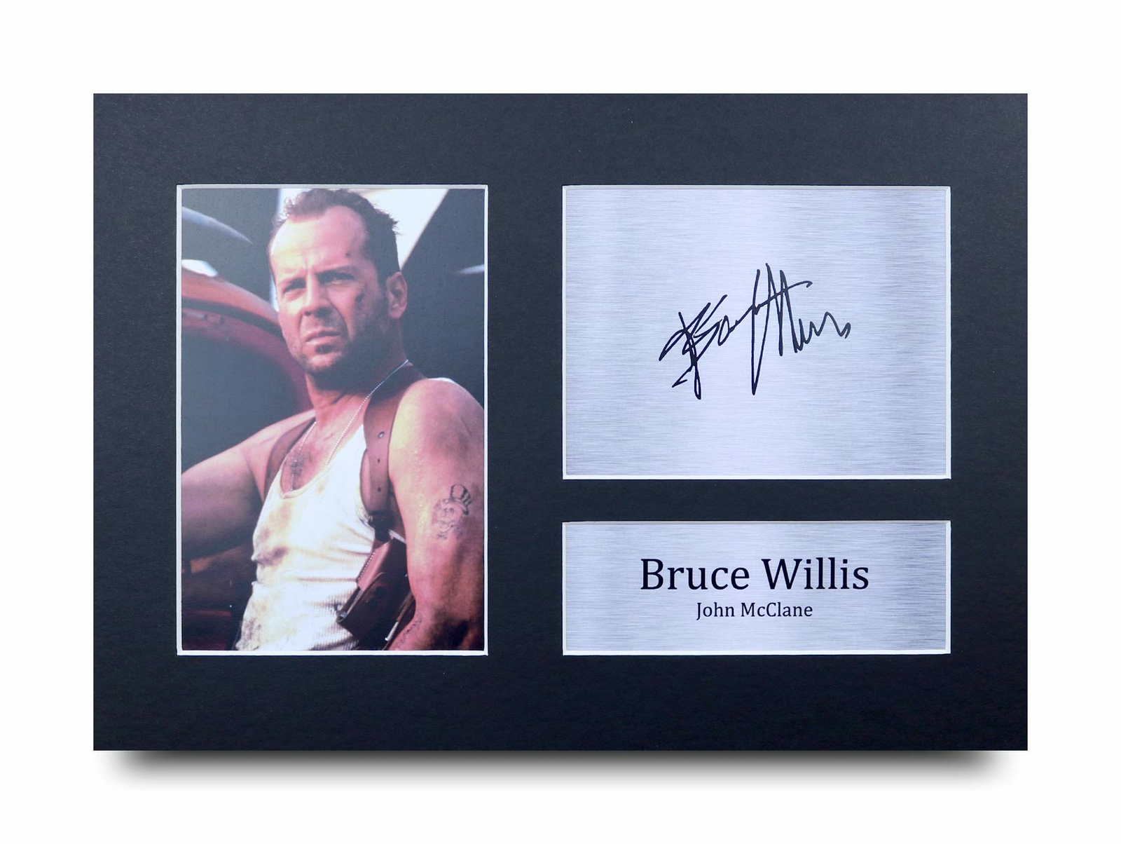 Bruce Willis Signed Pre Printed Autograph A4 Photo Gift For a Die Hard ...