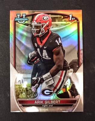 2022 Bowman Chrome University Arik Gilbert 1st bowman refractor | eBay