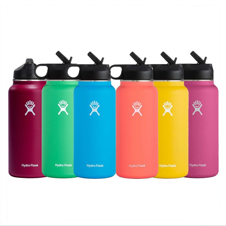 Hydro Flask 32oz 946ml Sport Water Bottle Stainless Steel Wide Mouth W ...