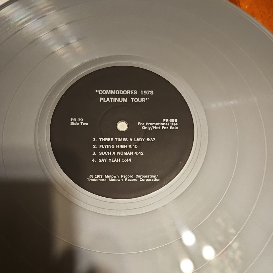 The Commodores, 1978 Platinum Tour, 1978 Motown, PR-39, Silver Vinyl | eBay