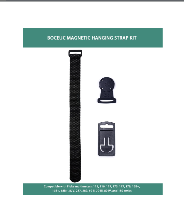 Magnetic Hanging Strap for Fluke Multimeter 115, 116, 117, 175, 177 ...