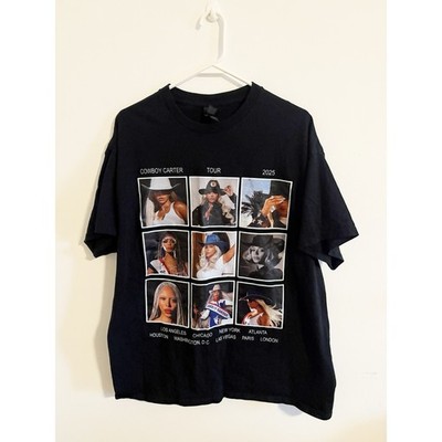 Beyonce Cowboy Carter Tour Shirt Printed EUC Size XL | eBay UK