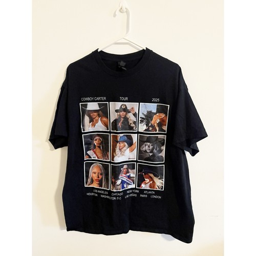 Beyonce Cowboy Carter Tour Shirt Printed EUC Size XL | eBay UK