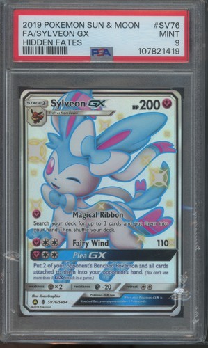 Pokemon TCG Sylveon GX SV76/SV94 Hidden Fates Shiny Vault Holo PSA 9 | eBay