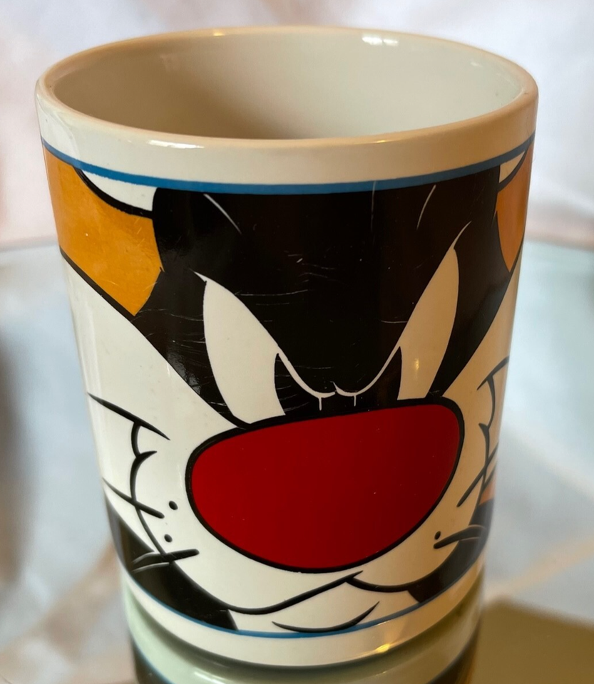 VTG 2001 Sylvester Cat Looney Toon WB Warner Bros Gibson Coffee Tea Cup ...