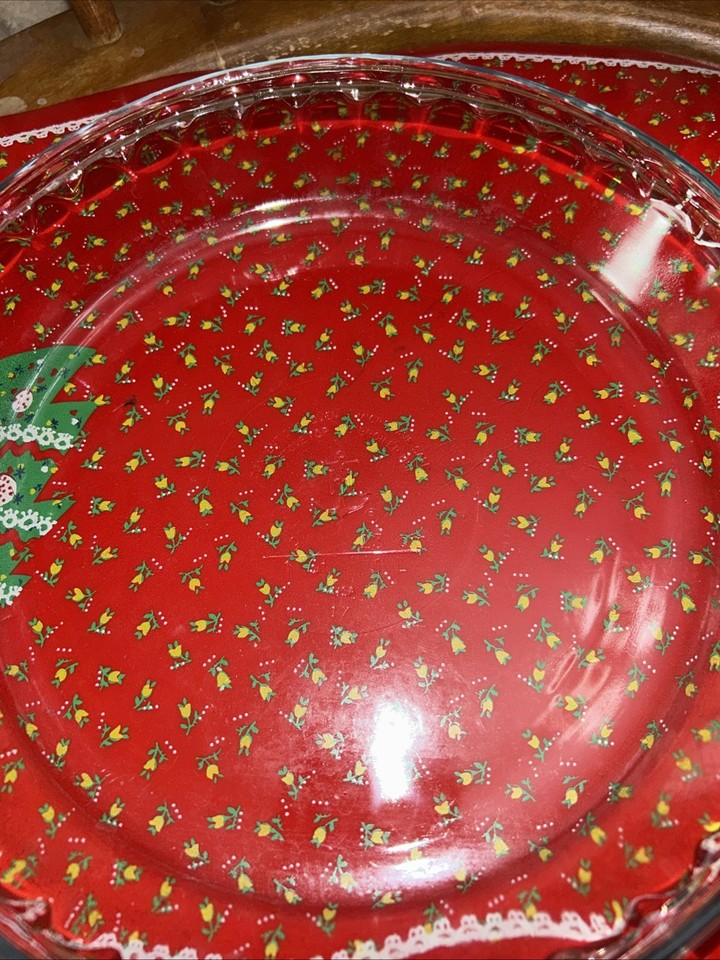 Anchor Ovenware 9" Clear Glass Pie Plate With Scalloped Edges USA | eBay
