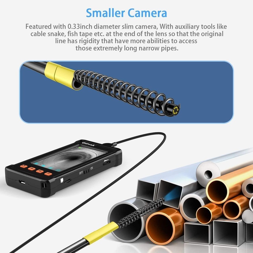 Industrial Endoscope Borescope Camera for Pipe Sewer Drain Plumbing ...