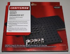Vintage NOS Craftsman Socket Organizer Set Trays Metric Standard 65172 ...