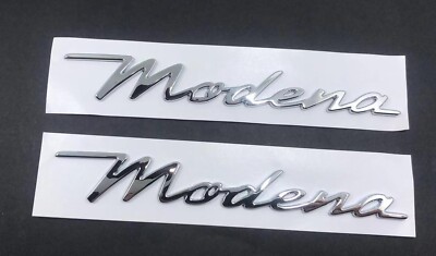 2pcs For Maserati Modena Letter Fender Side Emblem Badge Nameplate ...