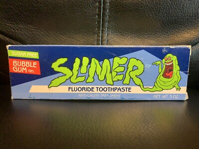 The Real Ghostbusters 1986 Slimer Toothpaste box | eBay