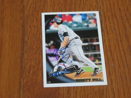 Brett Pill Autographed Hand Signed Card Topps San Francisco Giants ...