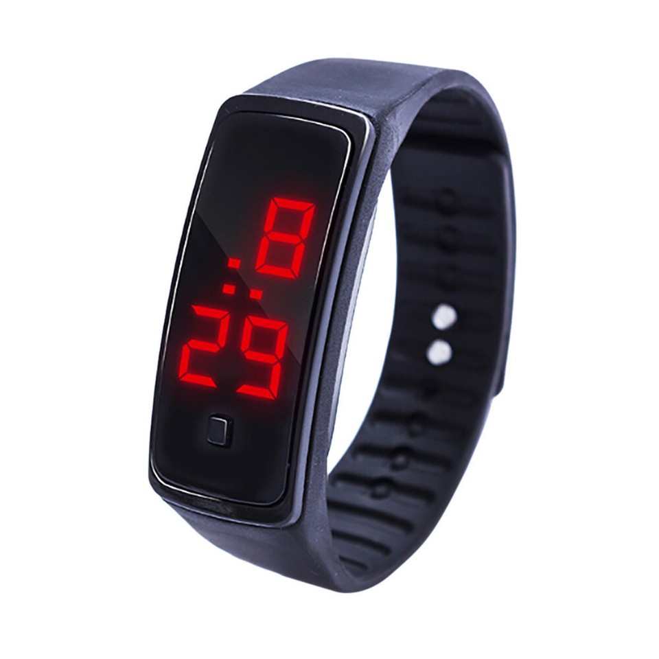 LED Digital Display Bracelet Watch Children Kids Students Silica Gel ...