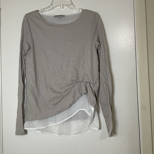 ALLSAINTS Long sleeve double layer faux side cinch shirt small | eBay