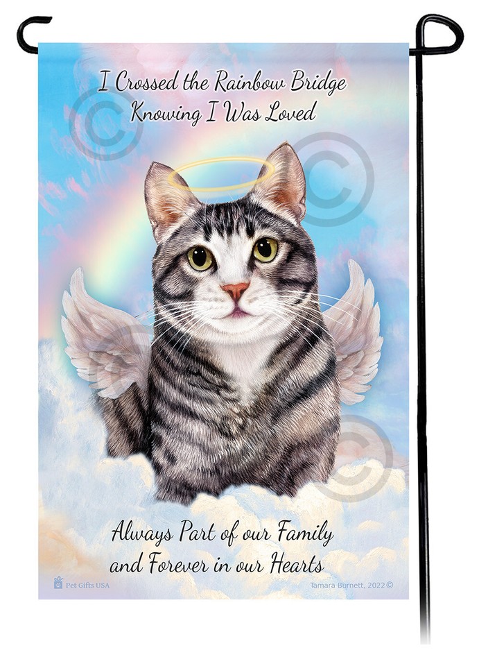 Tuxedo Cat Memorial Garden Flag | eBay